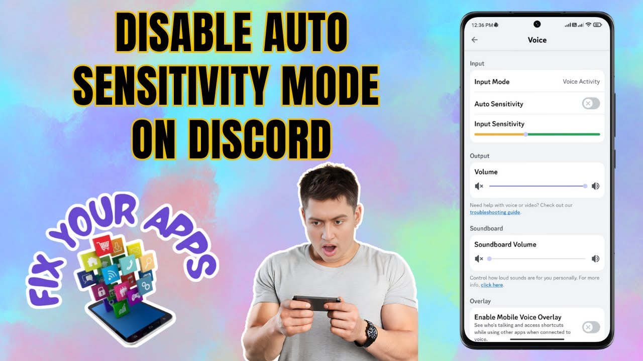 How to Disable the Auto Sensitivity Mode on Discord - YouTube