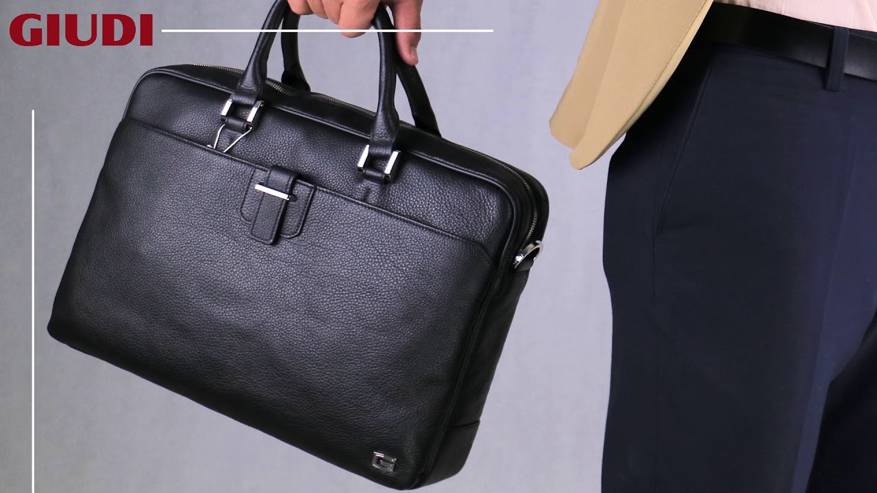 FW2020 GIUDI MEN BRIEFCASE 5448 AE 03 - YouTube