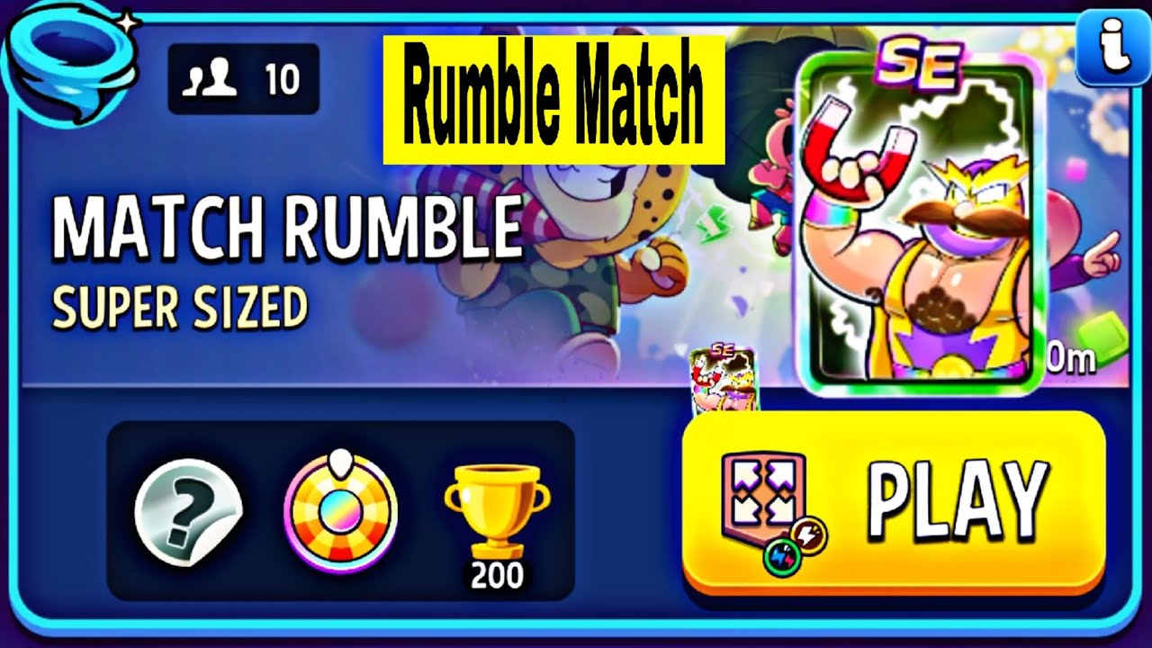 Super sized lighting strike rumble match | match master rumble match ...