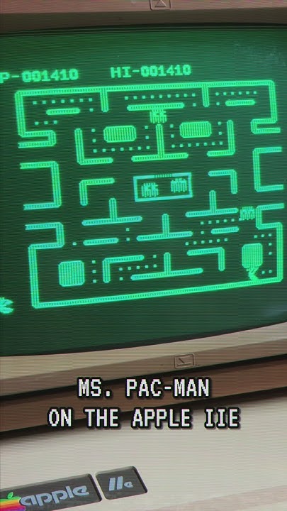 Playing Ms. Pac-Man on the Apple IIe #retro #retrogaming #retrocomputing #80s #floppydisk - YouTube