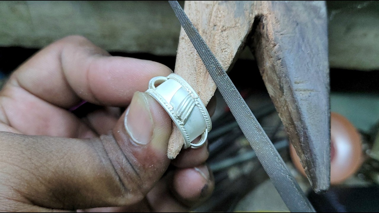 Silver ring for thumb design ! How to make a thumb ring ! jewelry ...