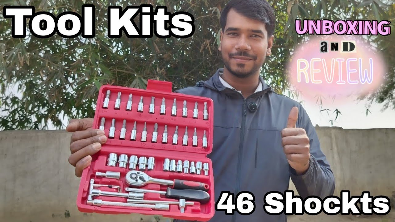 Amazing and Cool Tool Kit|| 46 in 1 piece tool kit and screwdriver and ...