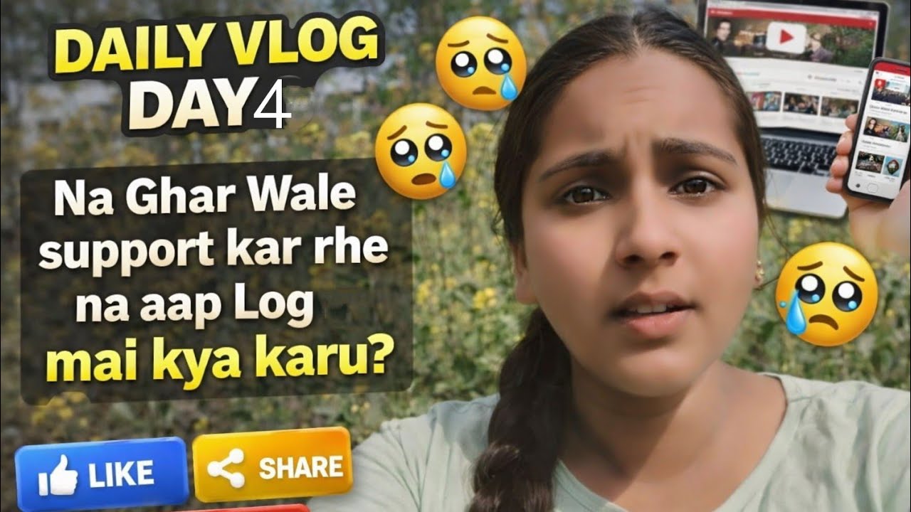DAY~4 | Na Ghar Wale Support Kar Rahe 😞 Na Aap Log… Main Kya Karu ...
