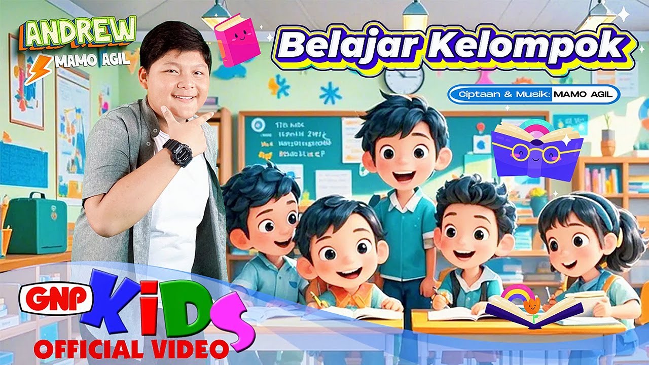 Belajar Kelompok – Andrew Mamo Agil | Official Music Video | Lagu Anak ...