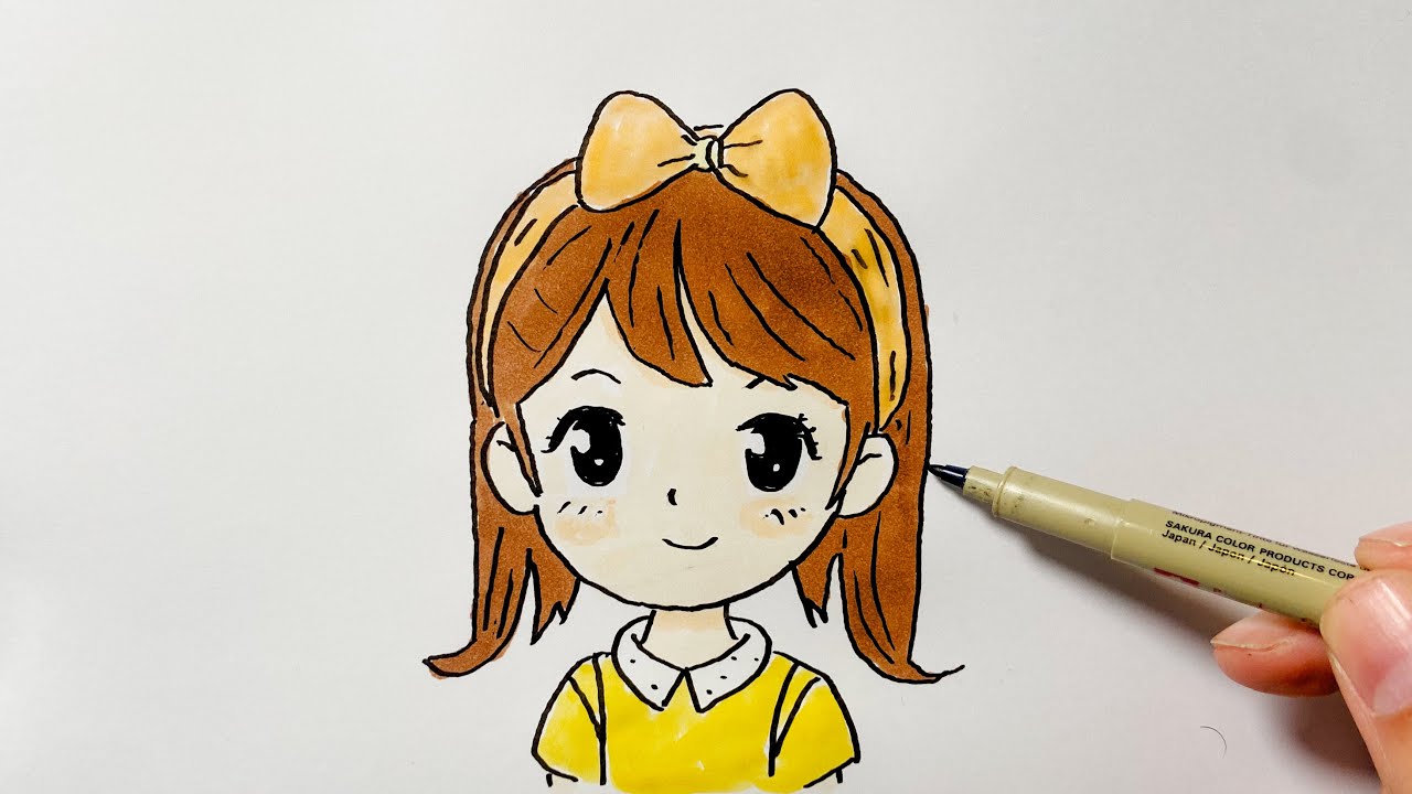 How to Draw a Cute Girl - YouTube