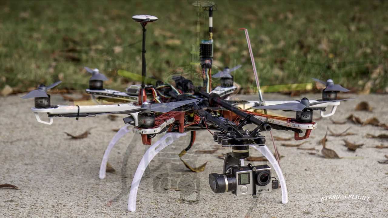Hexa 550 with Camera positioning kit - YouTube