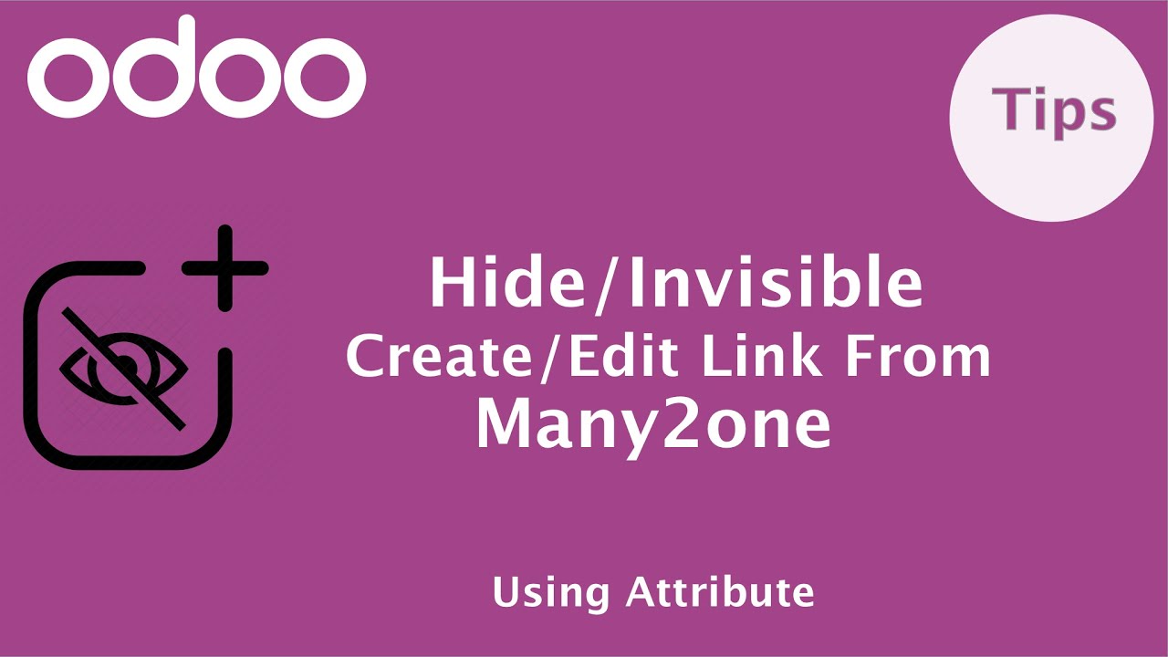 How To Hide Createedit Option In Many2one Field In Odoo Youtube