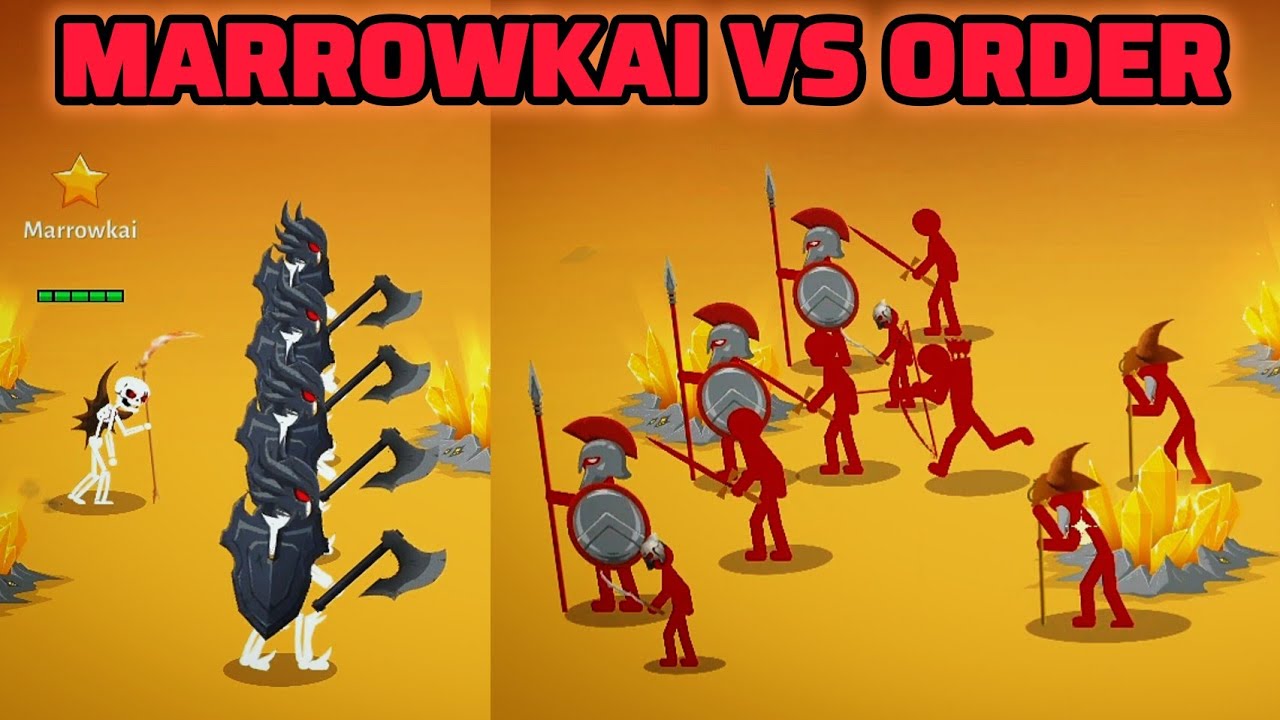 General Marrowkai Vs The Order Empire Army! Stick War: Saga Mod Menu ...