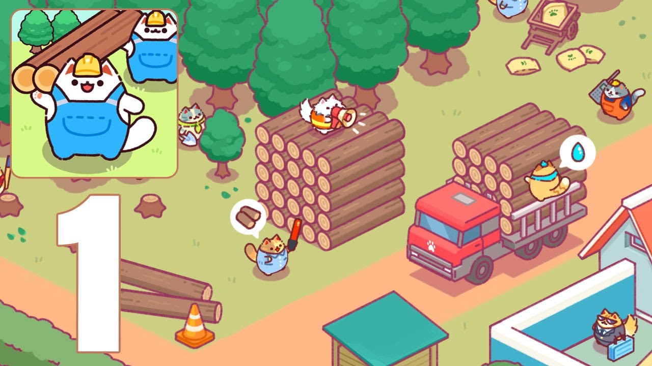 Idle Lumbercat - Gameplay Part 1 (Android,iOS) - YouTube
