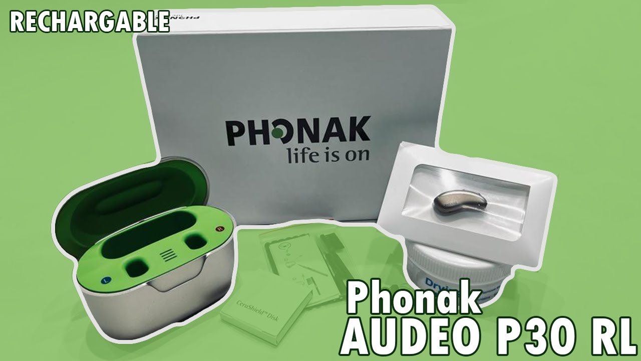 Phonak Audeo LIFE I P30 RL I RECHARGEABLE hearing aids I RIC - YouTube