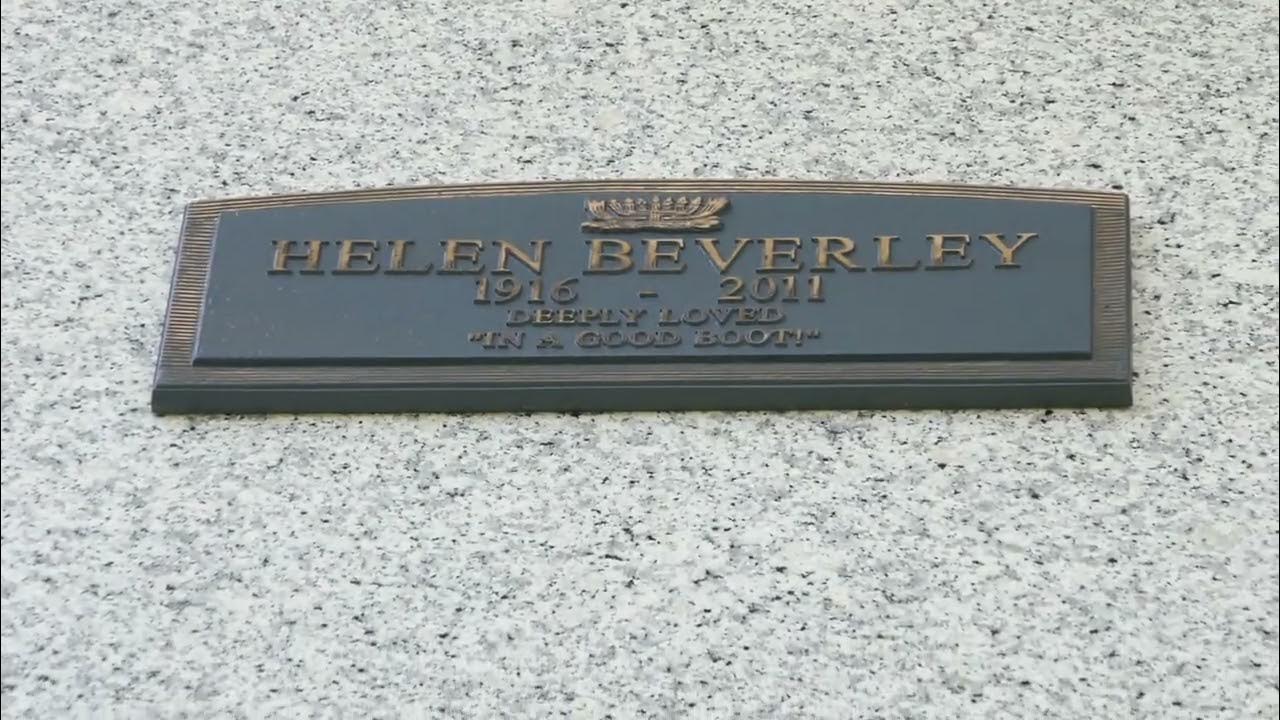 Actress Helen Beverley Grave Acacia Gardens Hillside Memorial Park Culver City LA CA US May 12 ...