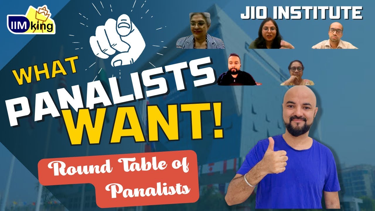 What Interview Panelist want!! Round Table of Panelists! Jio Institute ...