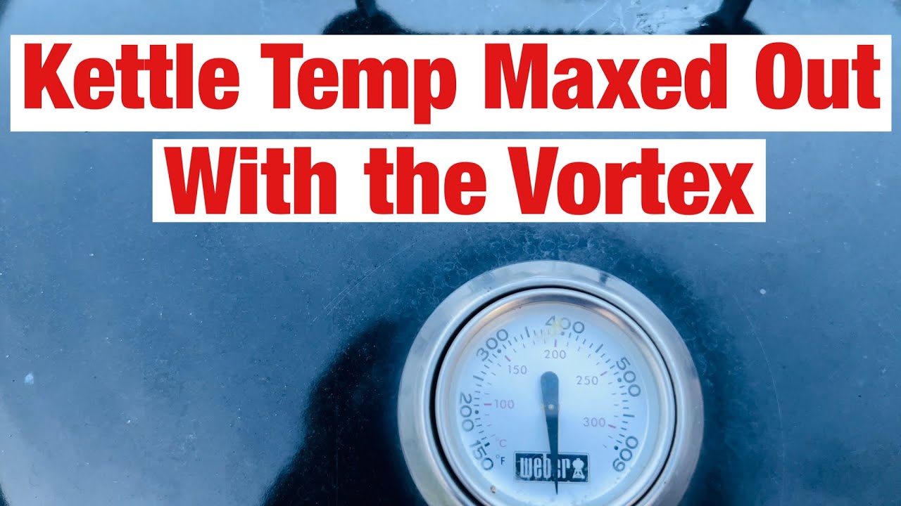 Max temp on Weber Kettle cooking brats with the Vortex. - YouTube