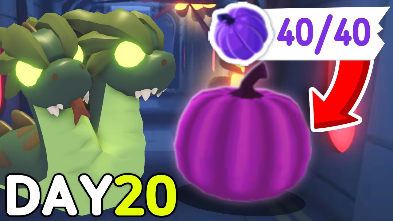 DAY 20 - ALL 40 Purple Pumpkin Locations in Adopt Me! - YouTube
