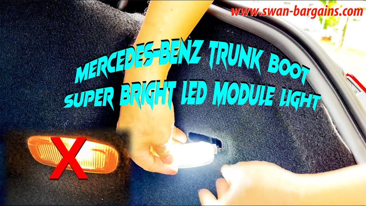 How To Replace Transform Mercedes-Benz Trunk Bonnet Luggage Compartment ...