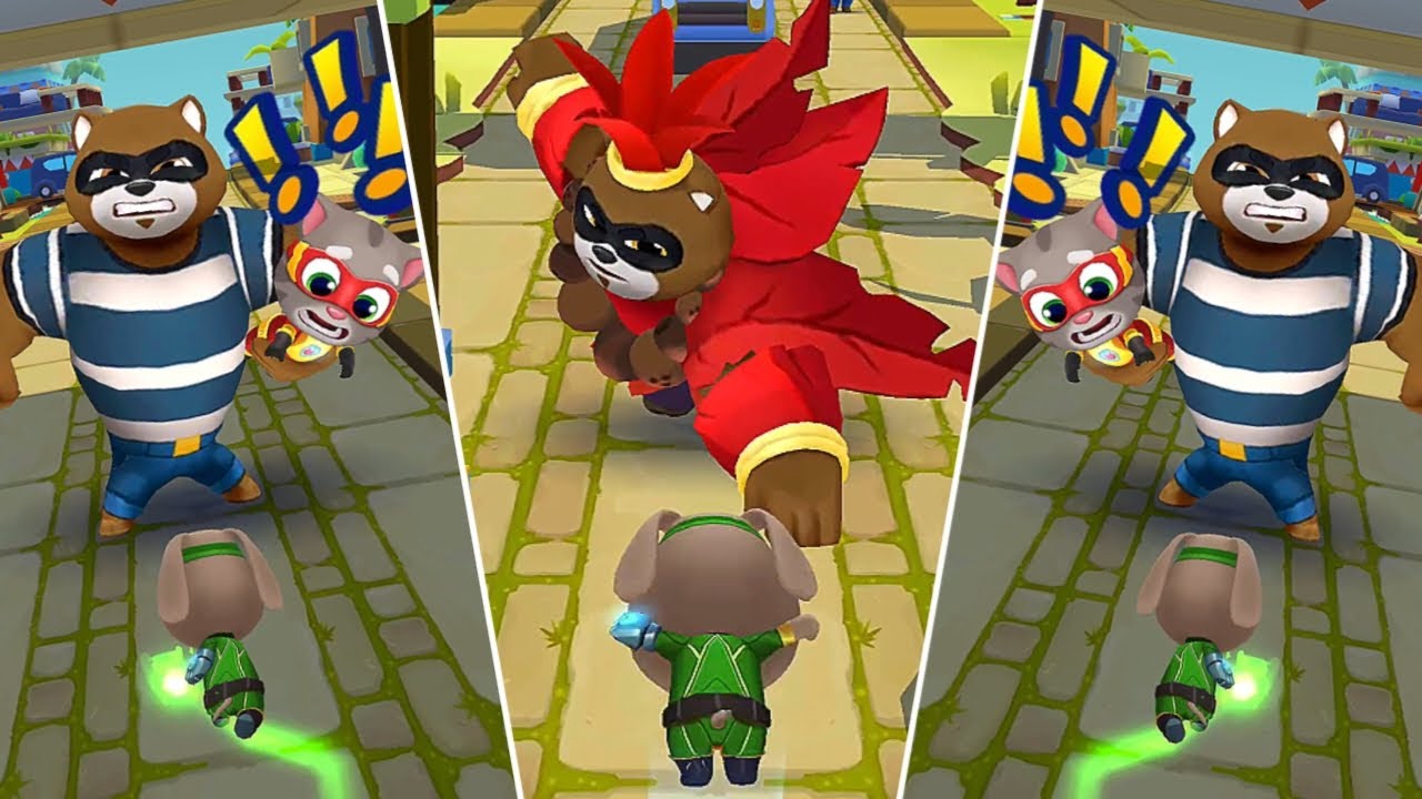 Talking Tom Hero Dash; Talking Ben_Gameplay Walkthrough (Android/iOS ...