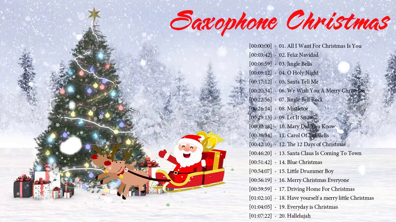 1 Hour of The Saxophone Christmas Music 2021 | Instrumental Saxophone ...