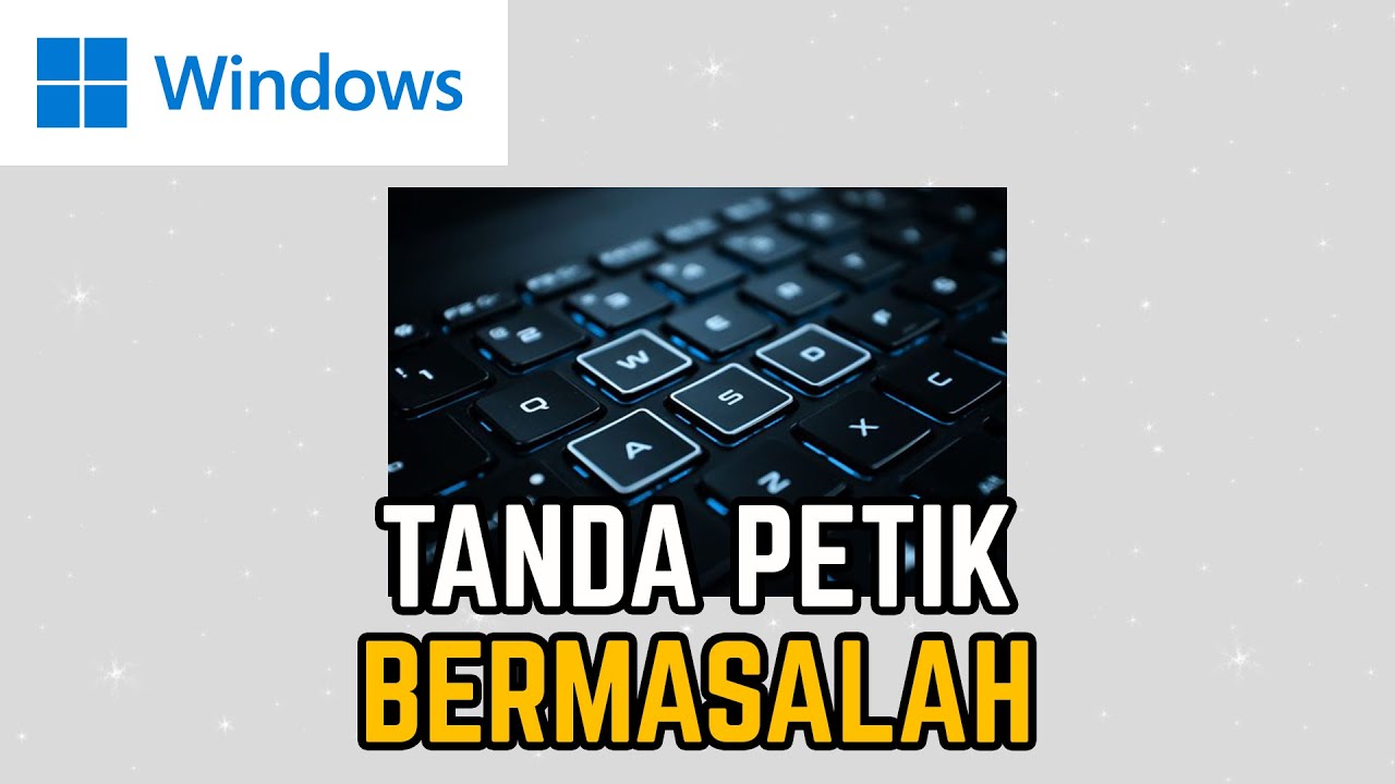 Cara Mengatasi Tanda Petik Pada Keyboard yang Delay - YouTube