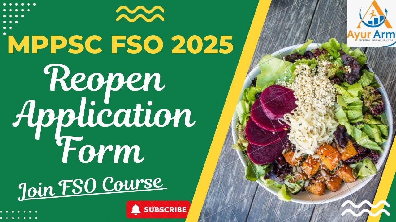 MPPSC Food Safety Officer 2025 || Applications Form Reopen || Apply Now ...