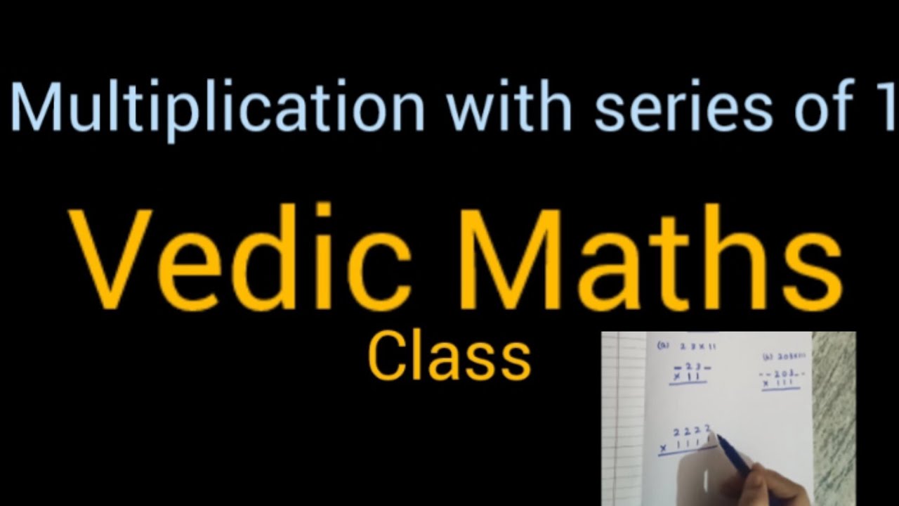 vedic maths |easy calculation| Multiplication with series of 1# ...