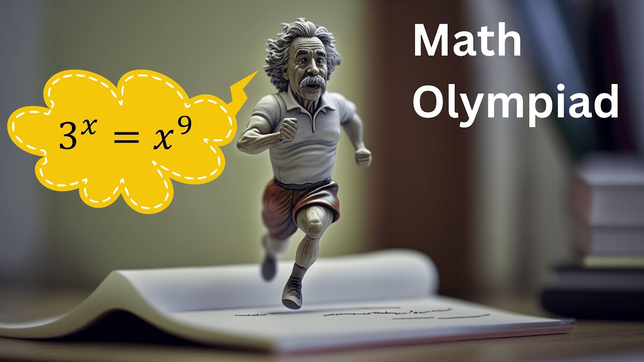 The Math Olympian: Solving the Exponential Equation 3^x = x^9 - YouTube