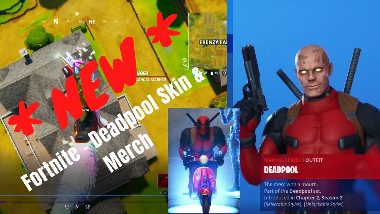 *NEW* - FORTNITE - Deadpool Skin!!!! LEVEL 100 - Gold Midas!!!! - YouTube