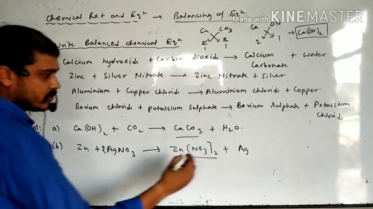 Chemical reaction and equation- part 5- class 10th(balancing chemical ...