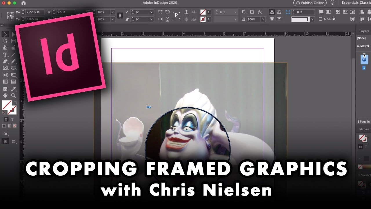 Cropping Graphics in InDesign - YouTube