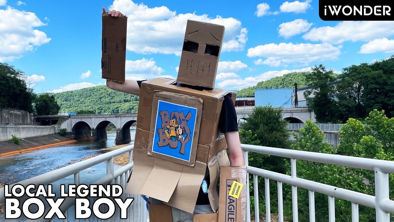 Box Boy Wanders The Streets Making People Smile - YouTube