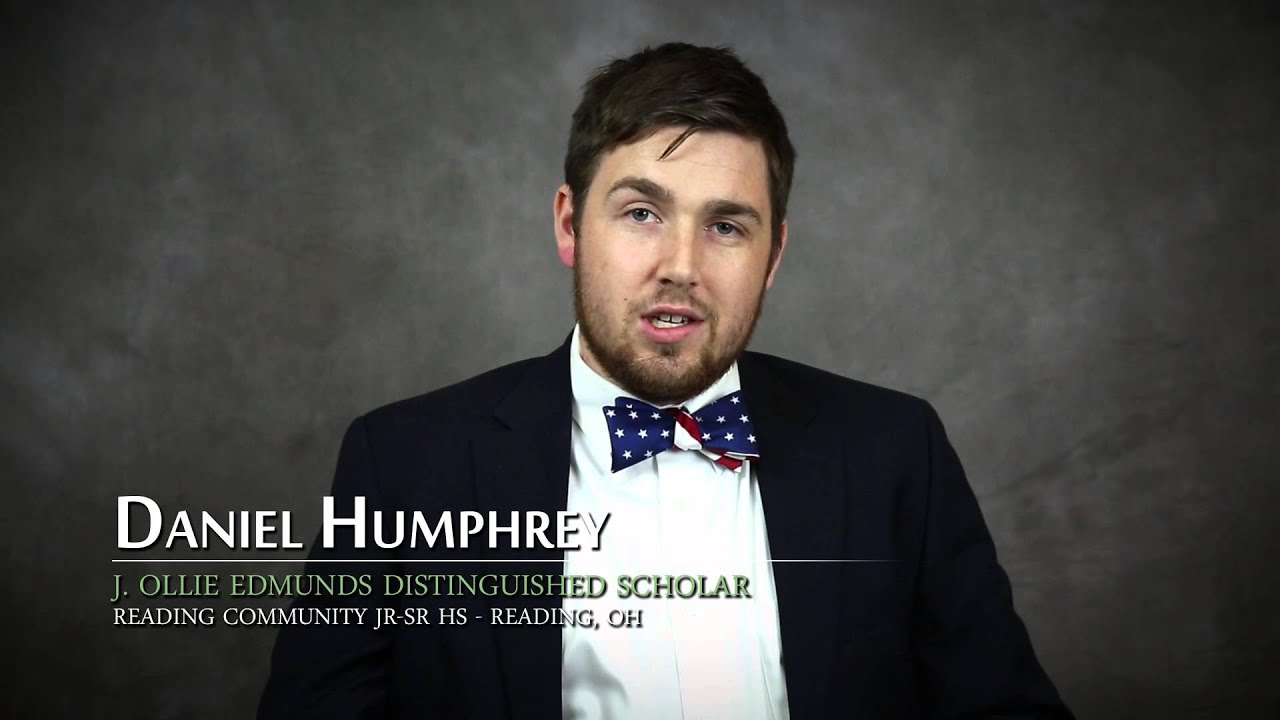2015 Edmunds Scholar Daniel Humphrey - YouTube