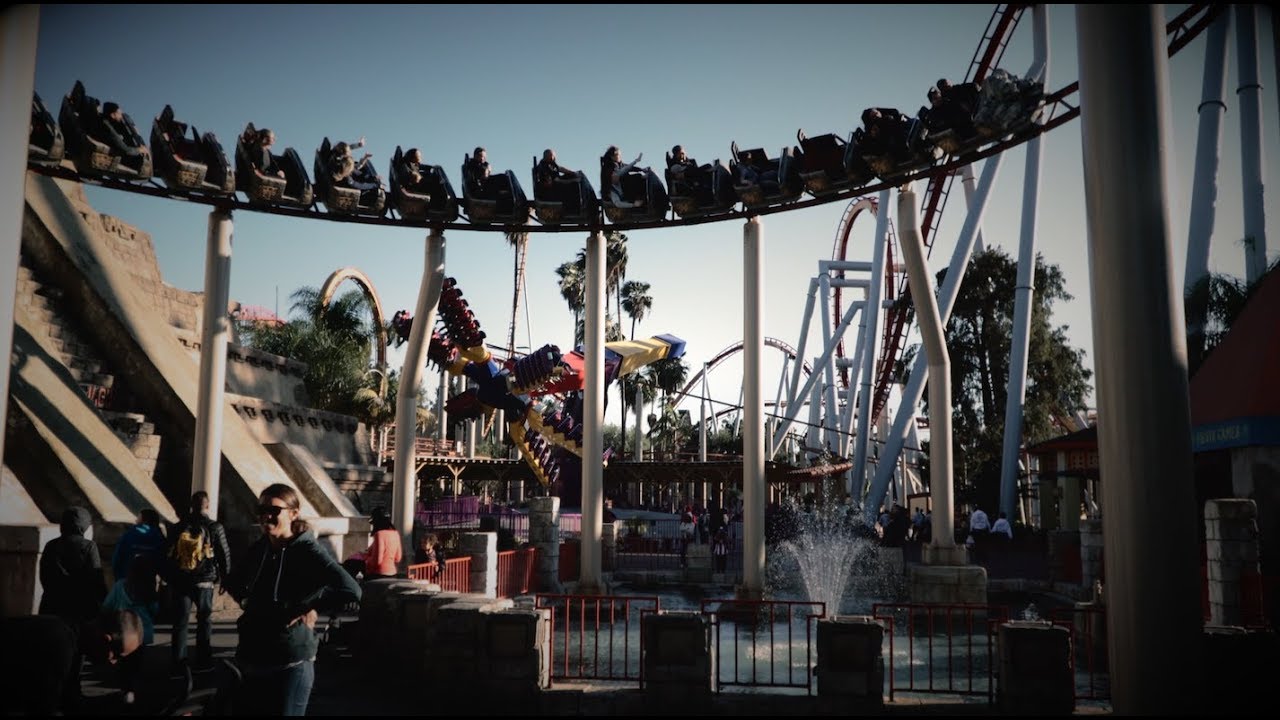 Cinematic Knott's Berry Farm February 2018 4K Footage - YouTube
