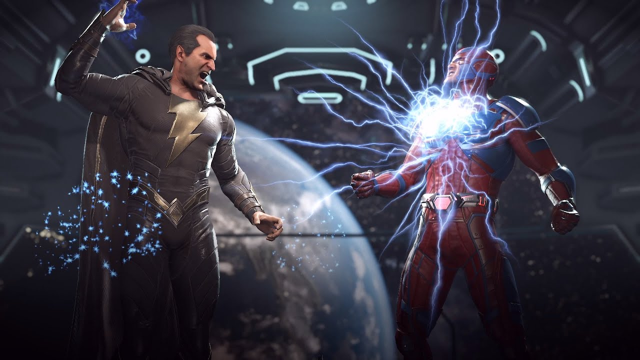 Injustice 2 - Black Adam vs Atom Smasher (Justice Society) - YouTube
