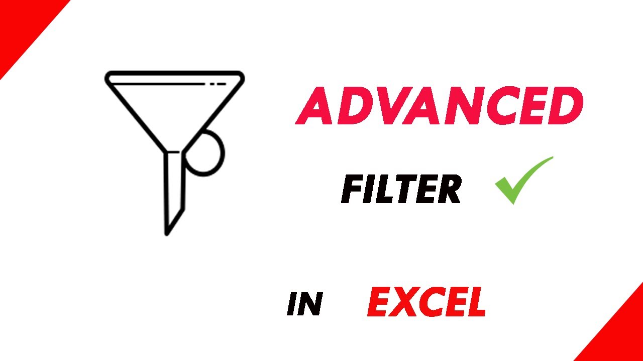 ADVANCED FILTER IN EXCEL IN HINDI YouTube ADVANCED FILTER IN EXCEL IN HINDI YouTube