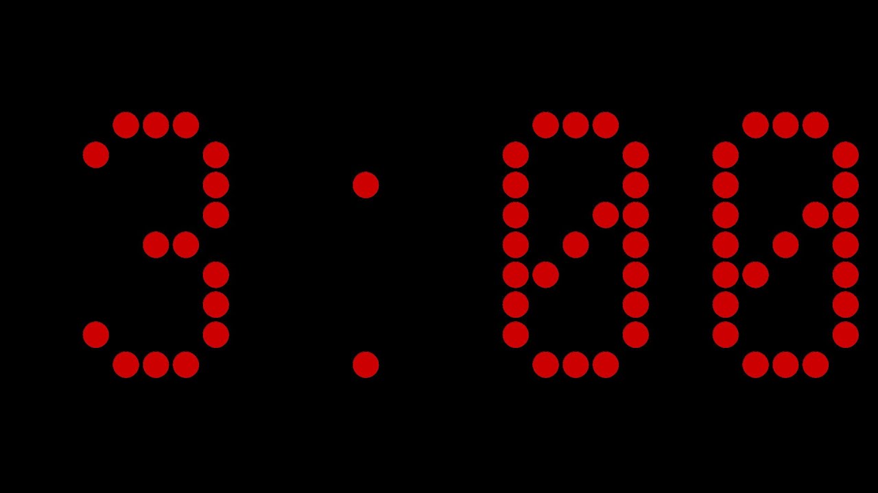 3 Minute Countdown Timer | Silent Red LED [3:00] - YouTube