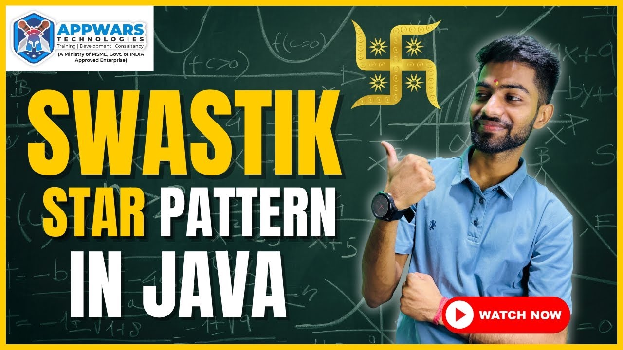 Swastik Star Pattern in Java | Star Pattern Programs | Appwars Technologies - YouTube