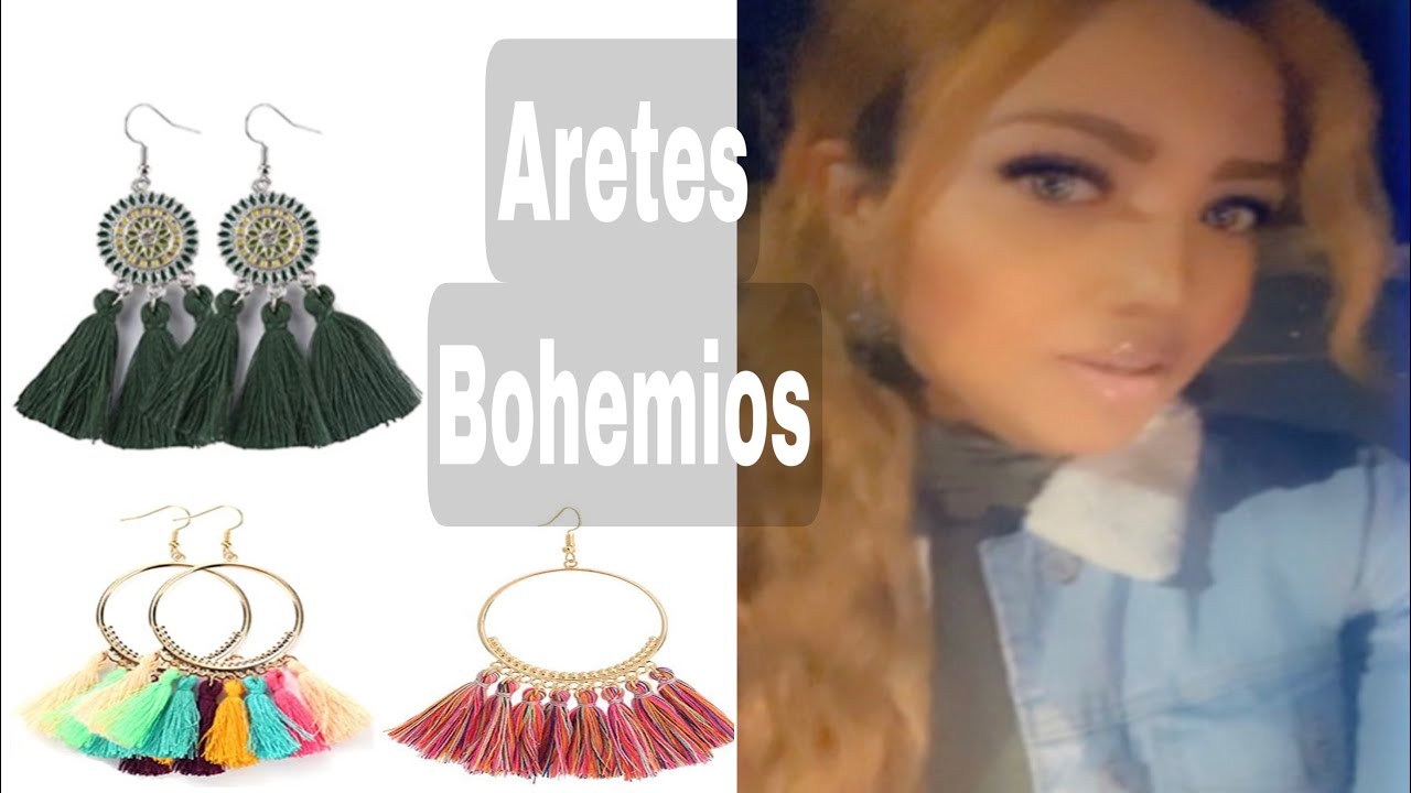 Tres diferentes estilo de aretes bohemios, 👂three different style of ...