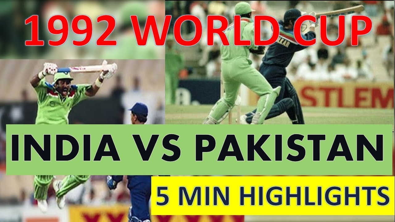 INDIA VS PAKISTAN 1992 WORLD CUP MATCH HIGHLIGHTS SHORT HIGHLIGHTS india-vs-pakistan-1992-world-cup-match-highlights-short-highlights