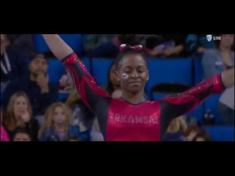 Hailey Garner (Arkansas) - Balance Beam (9.825) - Arkansas at UCLA 2017 ...