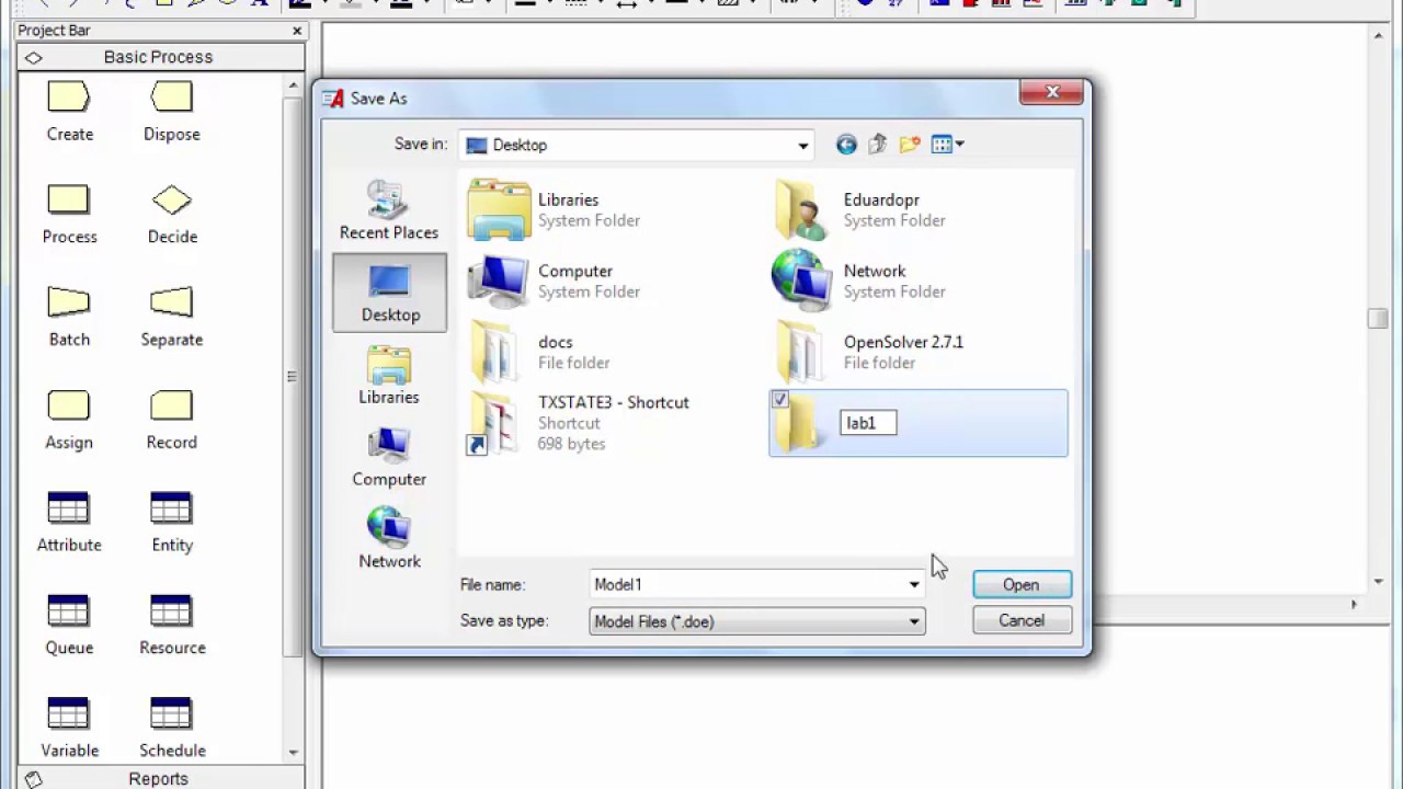 Arena Lab 1: Single machine process using SIMAN blocks and elements ...