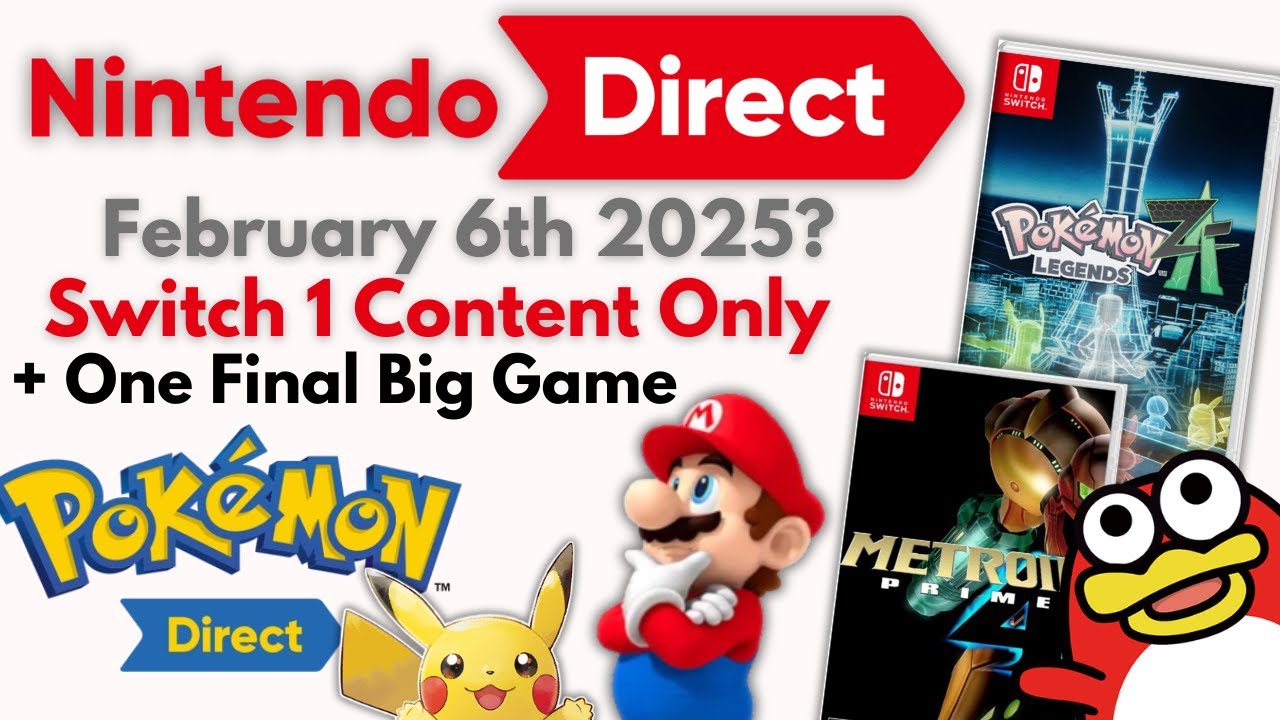 ANOTHER Nintendo Direct LEAKED For February? FINAL Major Switch 1 Game ...
