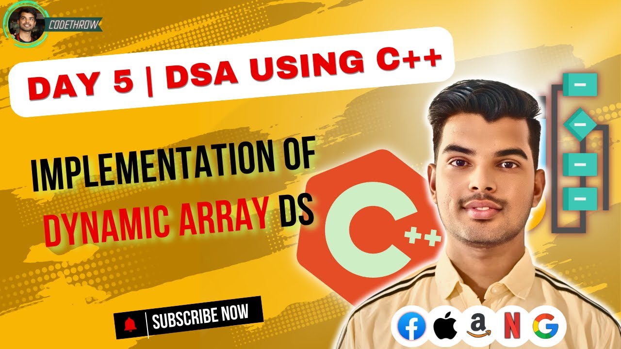 Implementation Of Dynamic Array Data Structure ♥️ Ultimate Dsa Playlist Youtube