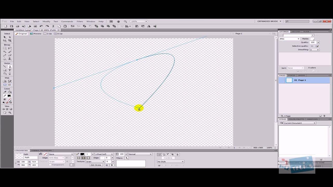 Fireworks CS5 Tutorial - The Pen Tool - YouTube