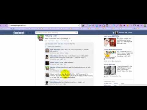 the new facebook edit button - YouTube