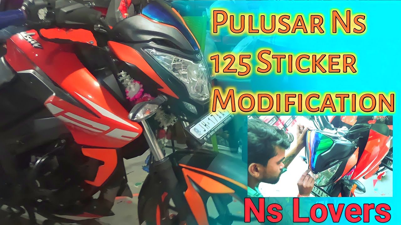 Pulsar Ns 125 Sticker Modification ||Stickering Modified || Ns Lovers ...