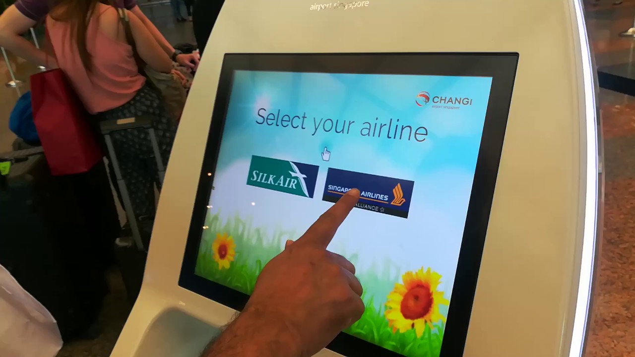 How to self check-in at the airport | Changi Airport, Singapore - YouTube