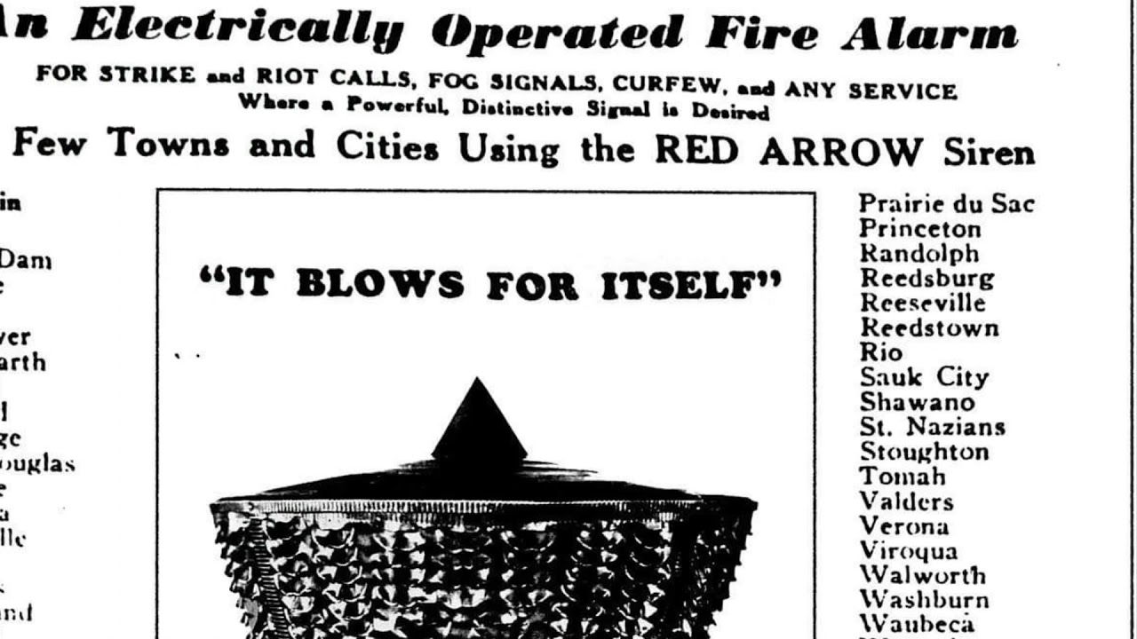 Tomah Wisconsin Decot red arrow siren (audio) - YouTube