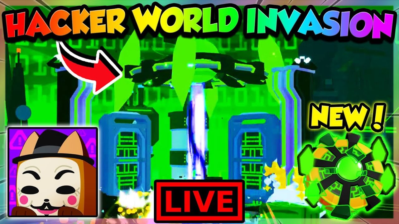 (🔴LIVE) HACKER WORLD INVASION!! INSANE NEW UPDATE + GIVEAWAYS!! (Pet ...