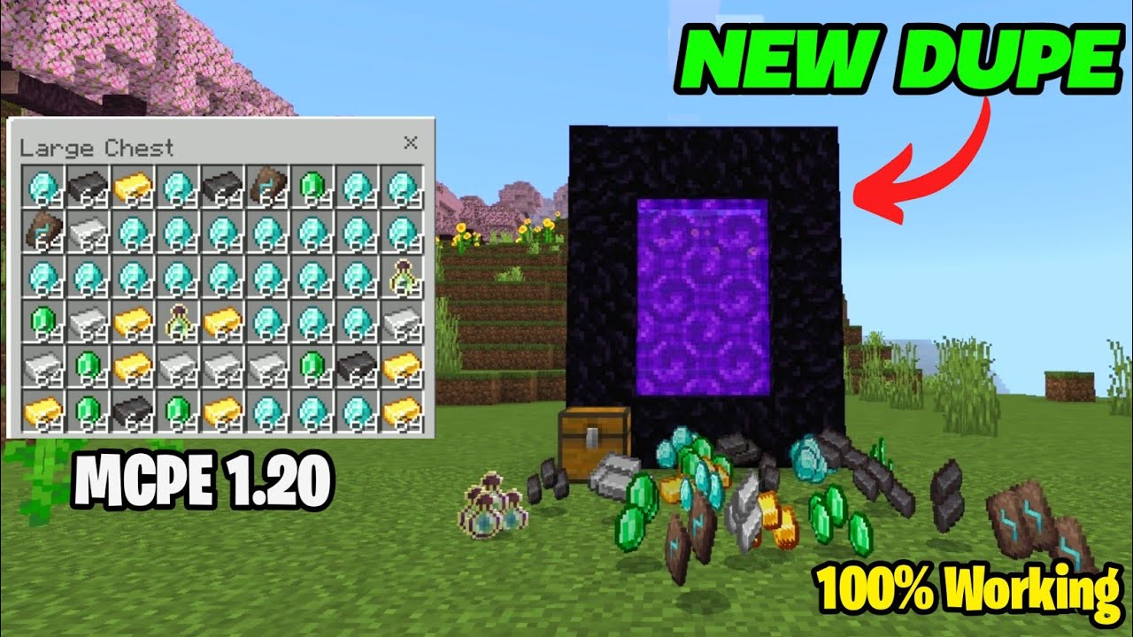 EASY & SIMPLE 1.20 DUPLICATION GLITCH for Minecraft Bedrock Edition ...