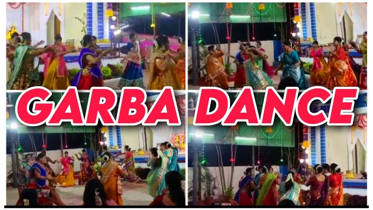 Our ladies group garba performance on navratri| garba dance on Durga ...