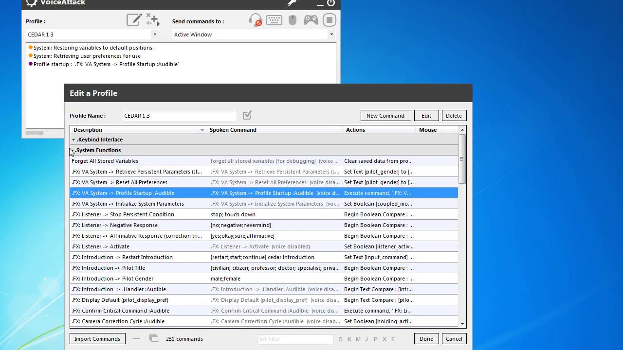 VoiceAttack Tutorial Part 10 - Examining Features in CEDAR - YouTube